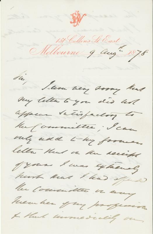 Letter from George B. Halford ( 1824-1910) to James Edward Neild (1824 ...