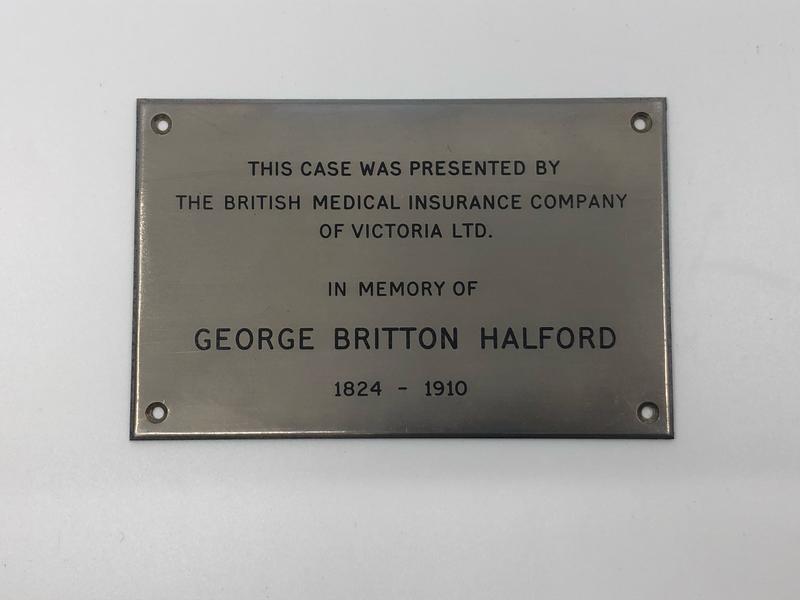 Plaque in memory of George Britton Halford (1824-1910) - Faculty of ...