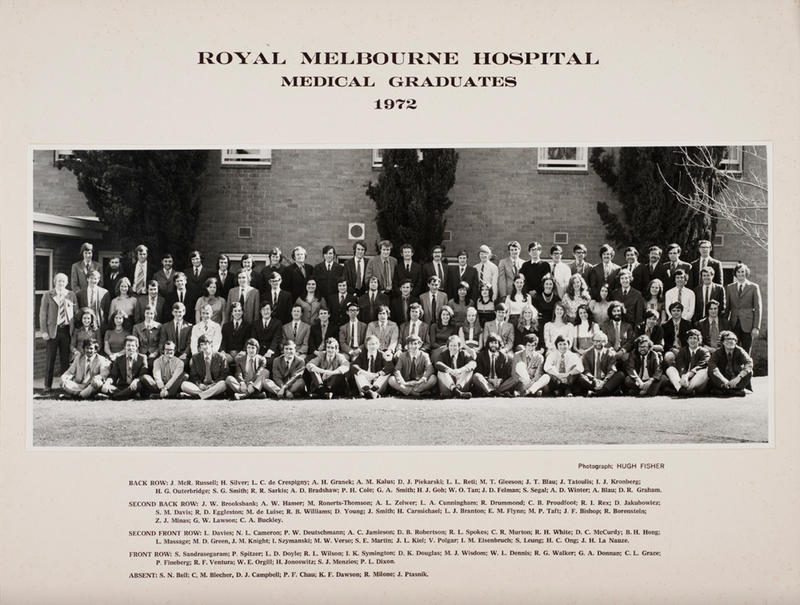 Royal Melbourne Hospital Medical Graduates 1972 - Faculty of Medicine ...