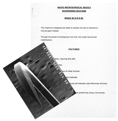 Specifications for the Microsurgical Needle Sharpening Machine ...