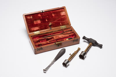 Trephining instrument set in fitted case - Faculty of Medicine ...