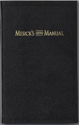 Merk's 1899 Manual - Faculty of Medicine, Dentistry and Health Sciences ...