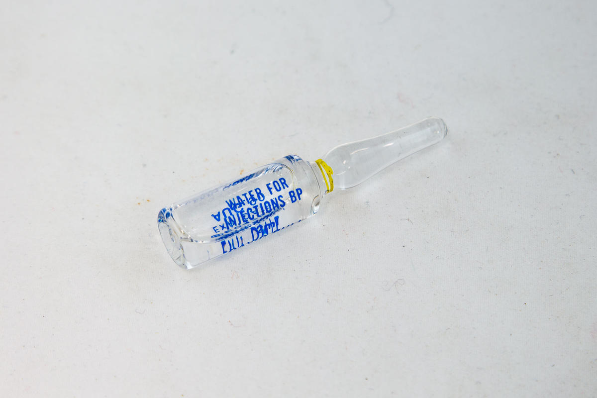 Water vial for injection - Faculty of Medicine, Dentistry and Health ...