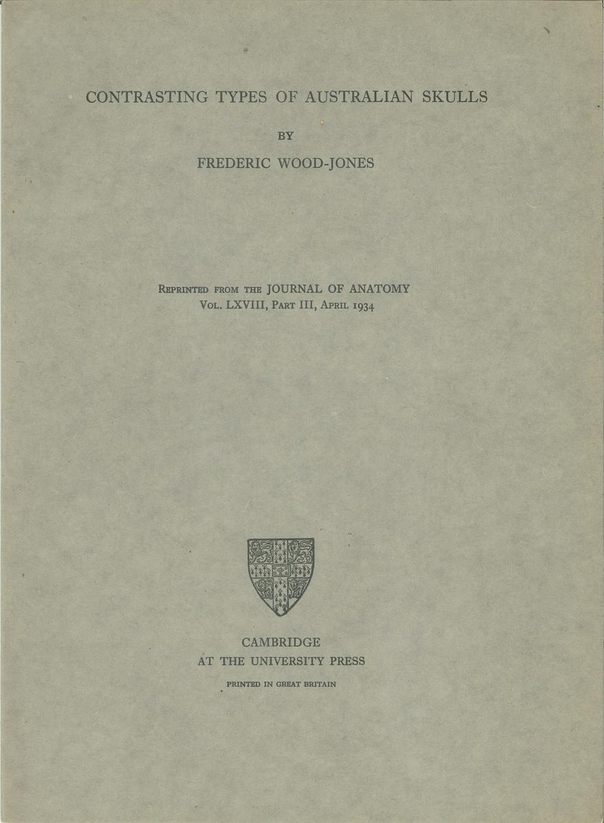 Contrasting types of Australian skulls - Faculty of Medicine, Dentistry ...