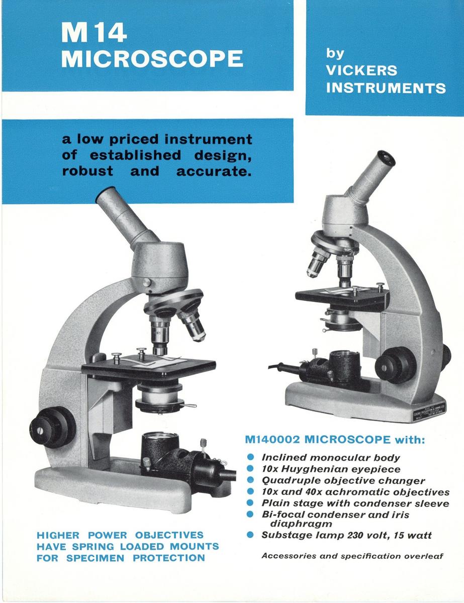 M14 Microscope leaflet - Faculty of Medicine, Dentistry and Health ...
