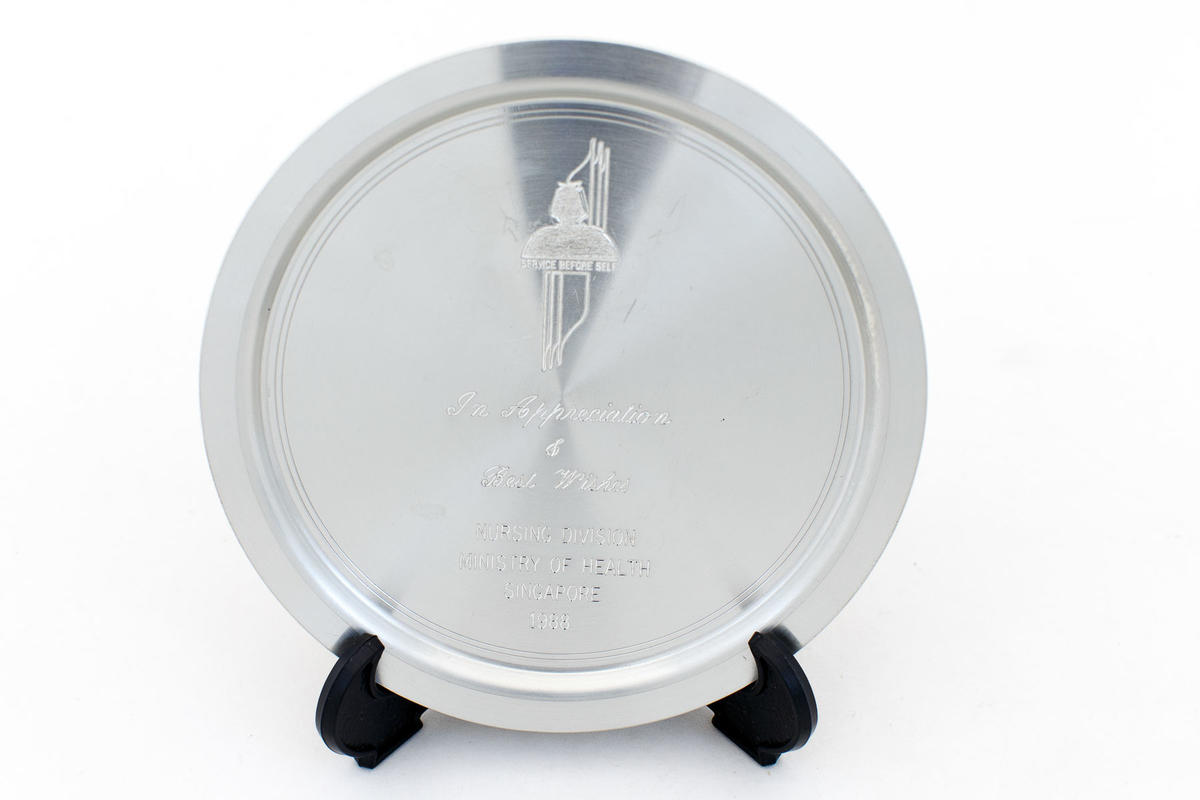 Pewter presentation plate - Faculty of Medicine, Dentistry and Health ...