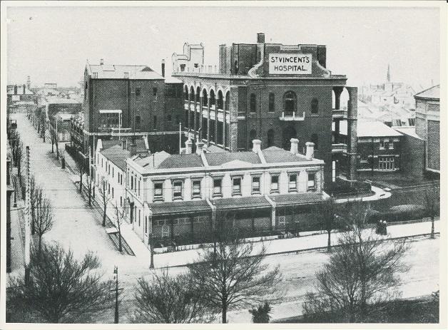 View of St Vincent's Hospital, with the '1905' building - Faculty of ...